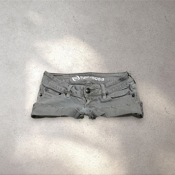 Bullhead | Shorts | Sold Bullhead Grey Ultra Low Rise Micro Mini Shorts ...